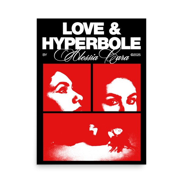 Love & Hyperbole Poster on Black - Alessia Cara | Shop